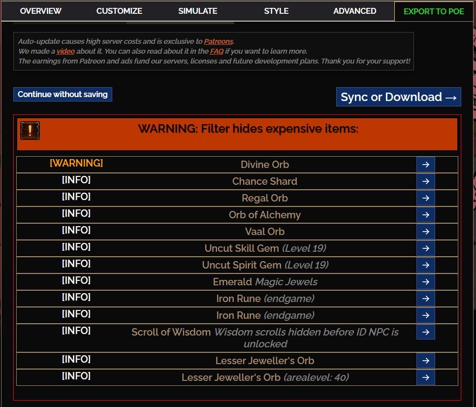 PoE 2 Loot Filter Guide (How to Use Filterblade)
